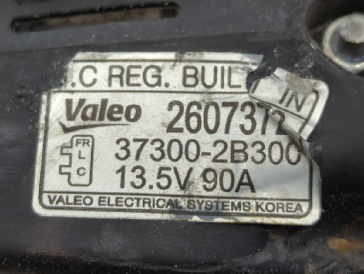 2012-2017 Hyundai Veloster Alternator Replacement Generator Charging ...