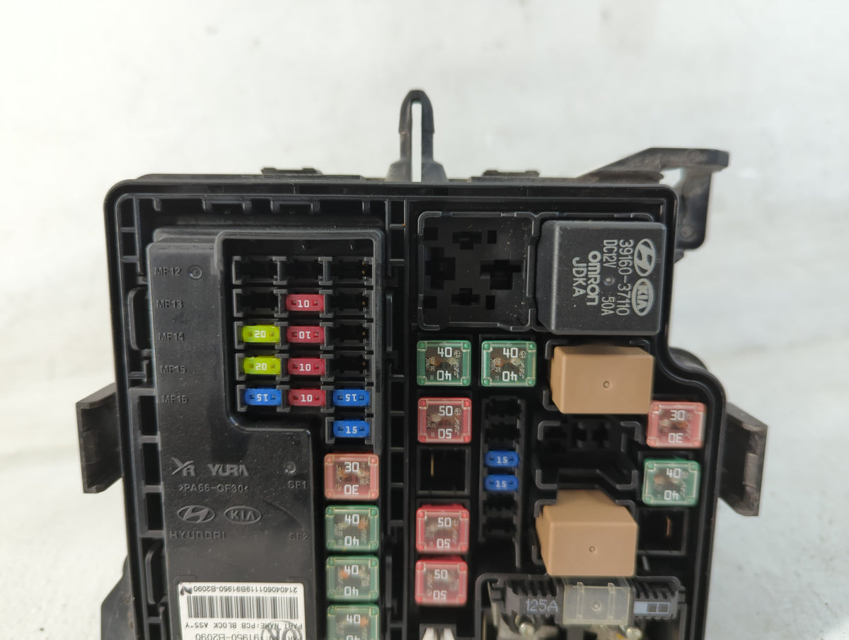 2014 Kia Soul Fusebox Fuse Box Panel Relay Module P/N:91950-B2090 Fits ...